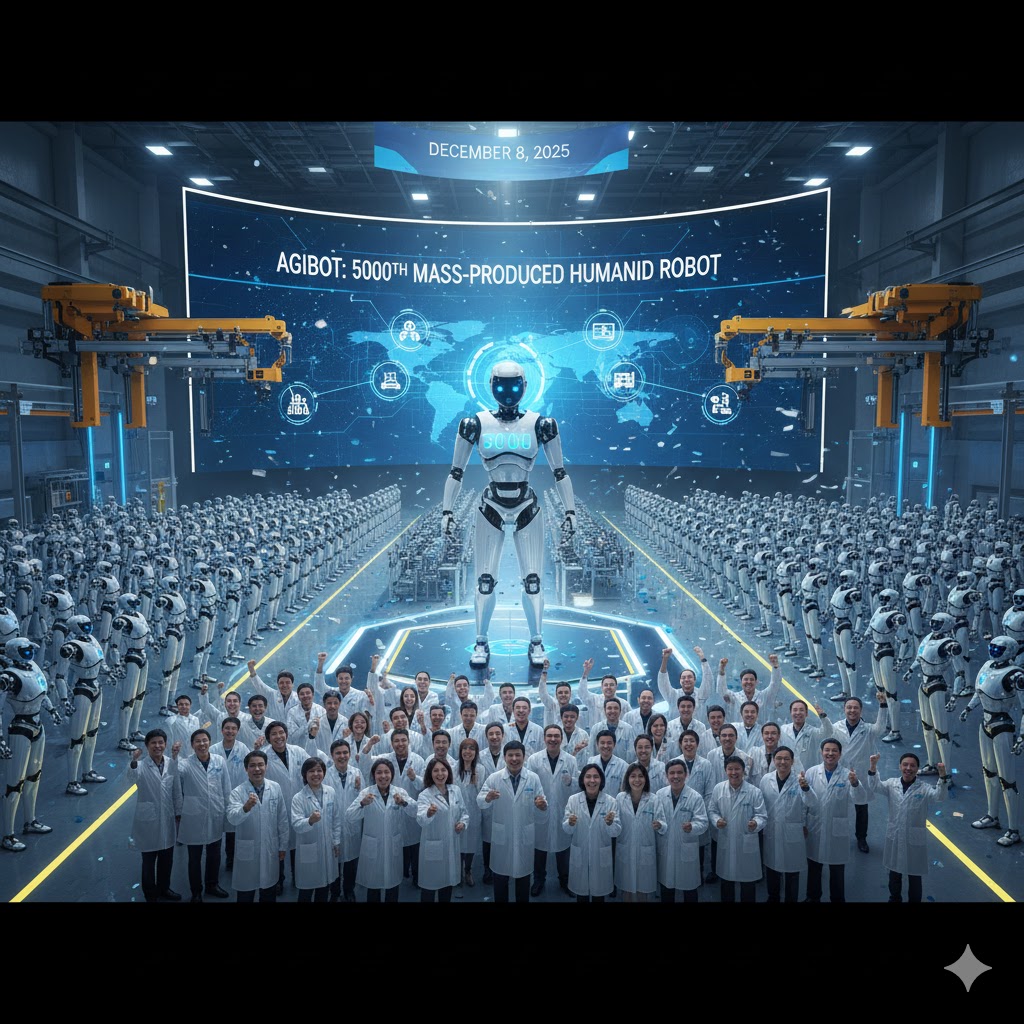 AGIBOT Marks 5,000th Humanoid Robot as Embodied AI Moves into Real ...